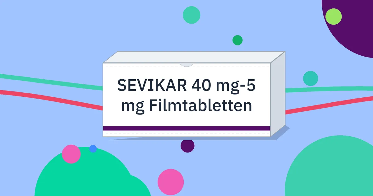 Symbolbild: Packung mit der Aufschrift SEVIKAR 40 mg-5 mg Filmtabletten (PZN 07117774) – Verfügbarkeit und Bezug in Apotheken in Frankfurt am Main
