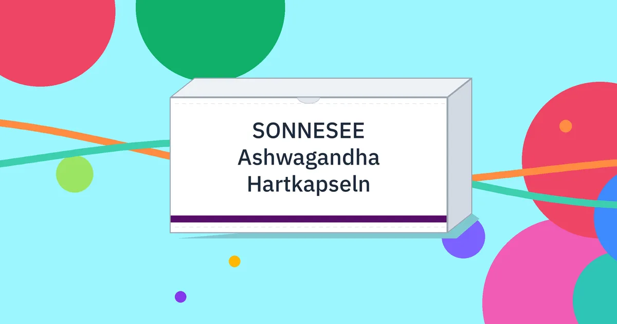 Symbolbild: Packung mit der Aufschrift SONNESEE Ashwagandha Hartkapseln (PZN 19112351) – Verfügbarkeit und Bezug in Apotheken in Frankfurt am Main