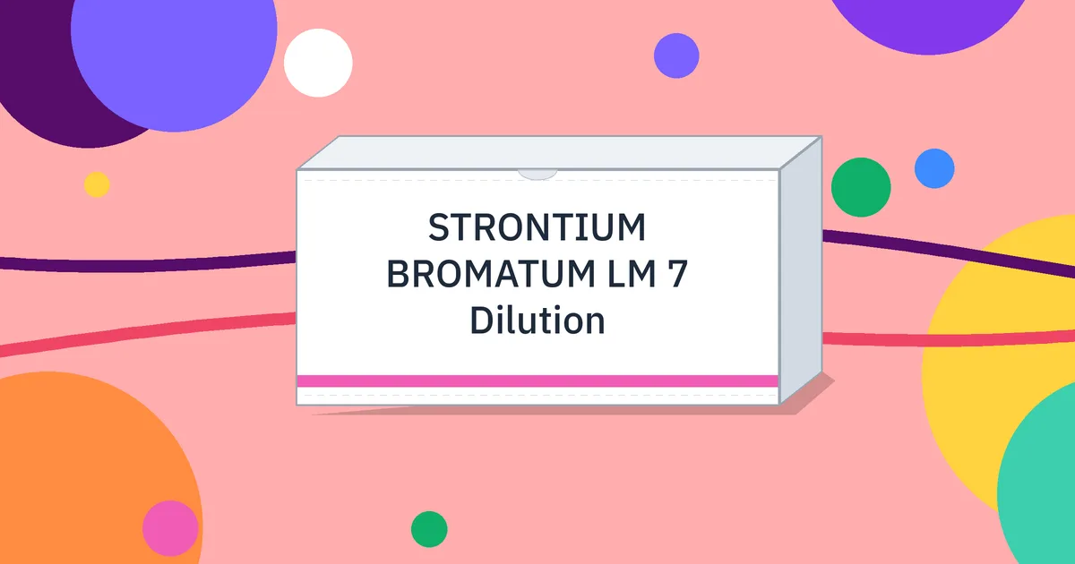 Symbolbild: Packung mit der Aufschrift STRONTIUM BROMATUM LM 7 Dilution (PZN 13202679) – Verfügbarkeit und Bezug in Apotheken in Frankfurt am Main