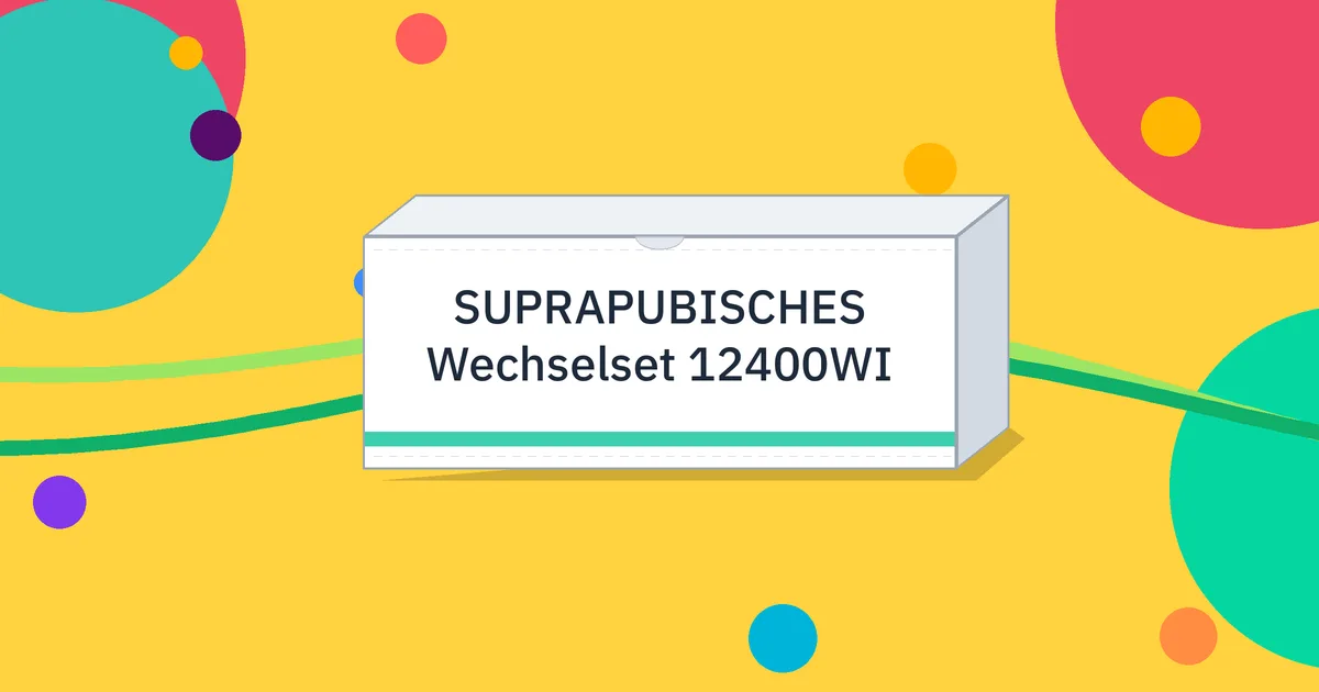 Symbolbild: Packung mit der Aufschrift SUPRAPUBISCHES Wechselset 12400WI (PZN 04154668) – Verfügbarkeit und Bezug in Apotheken in Frankfurt am Main