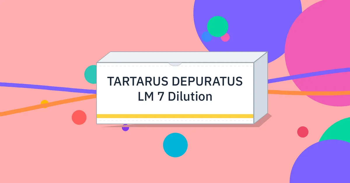Symbolbild: Packung mit der Aufschrift TARTARUS DEPURATUS LM 7 Dilution (PZN 13688021) – Verfügbarkeit und Bezug in Apotheken in Frankfurt am Main