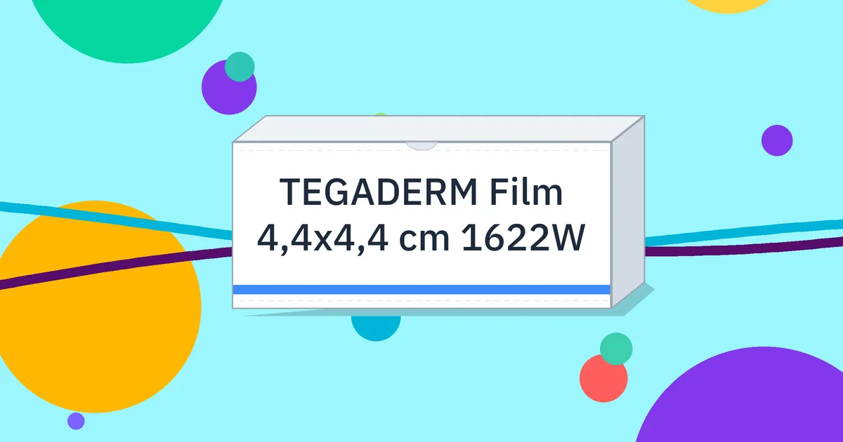 Symbolbild: Packung mit der Aufschrift TEGADERM Film 4,4x4,4 cm 1622W (PZN 02094790) – Verfügbarkeit und Bezug in Apotheken in Frankfurt am Main
