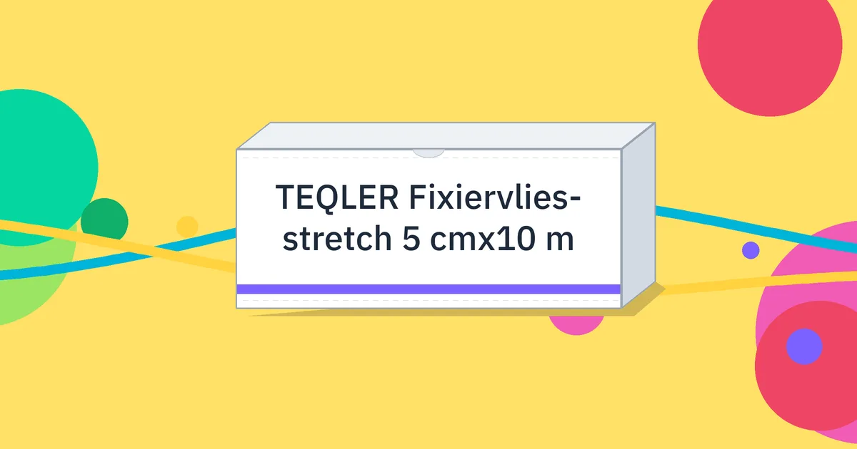 Symbolbild: Packung mit der Aufschrift TEQLER Fixiervlies-stretch 5 cmx10 m (PZN 18884152) – Verfügbarkeit und Bezug in Apotheken in Frankfurt am Main