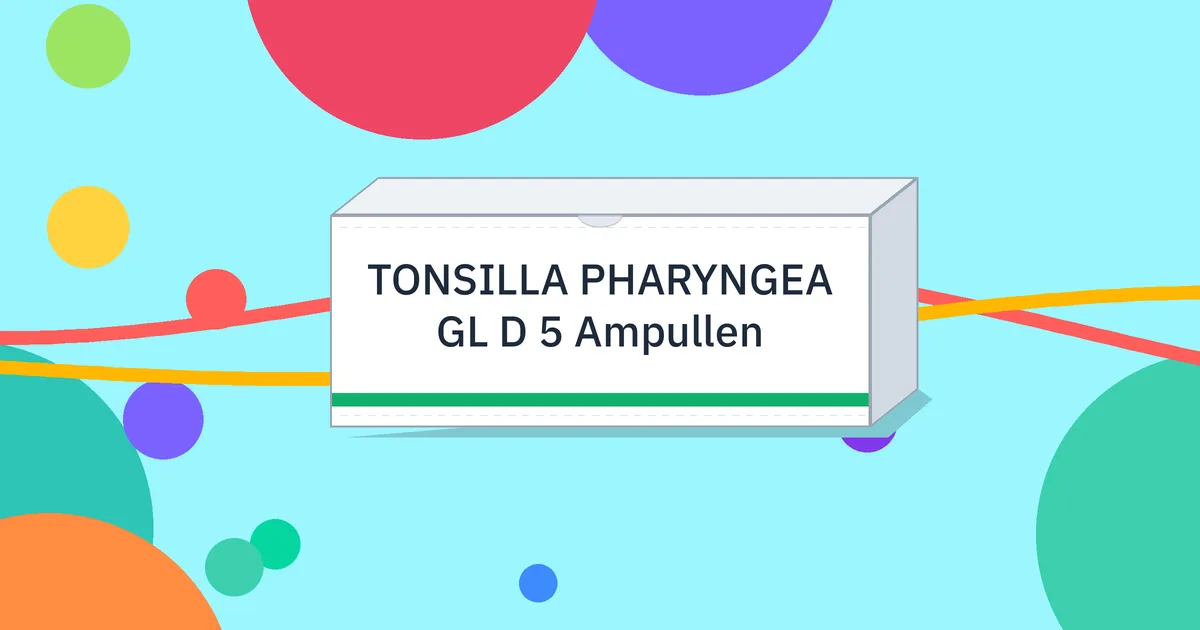 Symbolbild: Packung mit der Aufschrift TONSILLA PHARYNGEA GL D 5 Ampullen (PZN 03660470) – Verfügbarkeit und Bezug in Apotheken in Frankfurt am Main