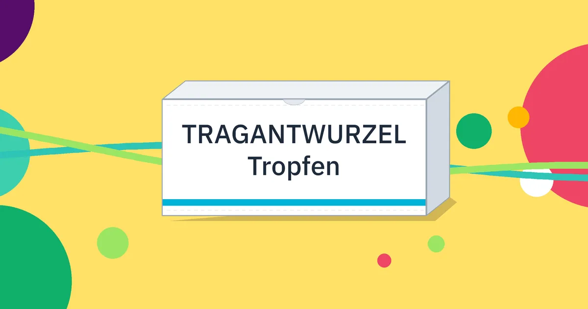 Symbolbild: Packung mit der Aufschrift TRAGANTWURZEL Tropfen (PZN 14311347) – Verfügbarkeit und Bezug in Apotheken in Frankfurt am Main