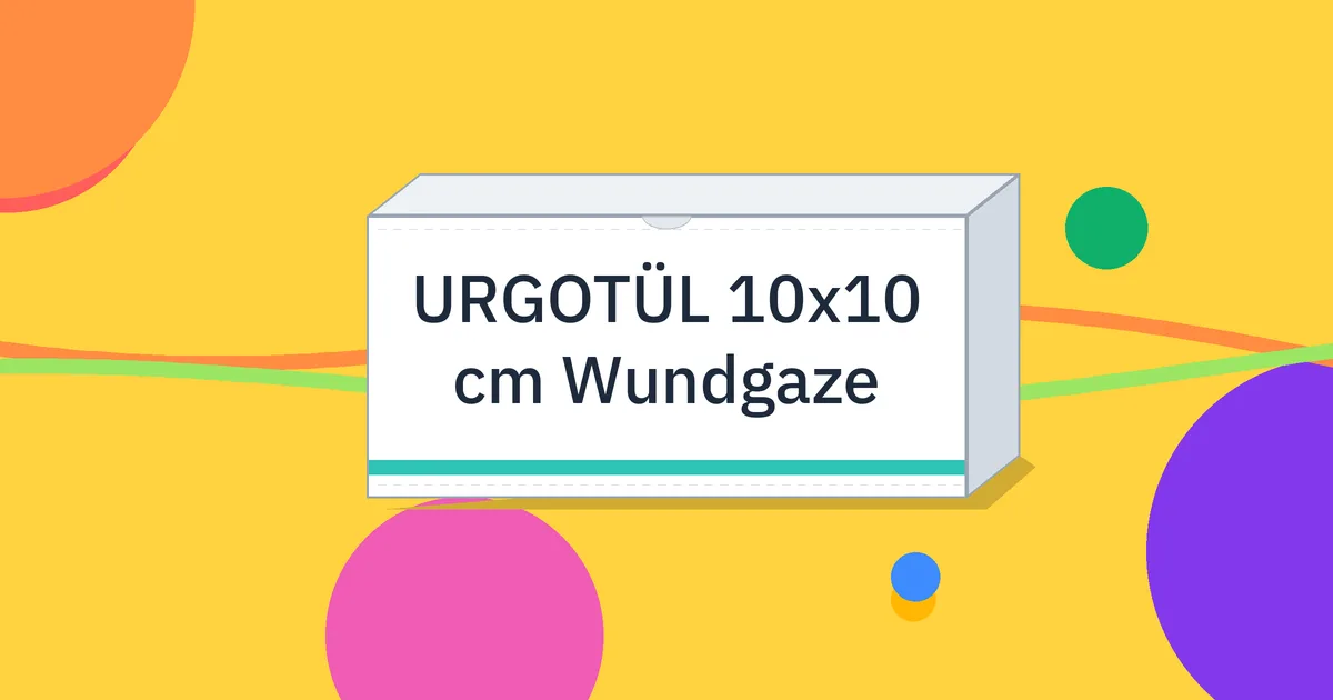 Symbolbild: Packung mit der Aufschrift URGOTÜL 10x10 cm Wundgaze (PZN 18906238) – Verfügbarkeit und Bezug in Apotheken in Frankfurt am Main