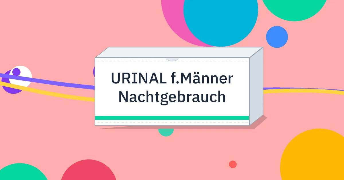 Symbolbild: Packung mit der Aufschrift URINAL f.Männer Nachtgebrauch (PZN 01740029) – Verfügbarkeit und Bezug in Apotheken in Frankfurt am Main