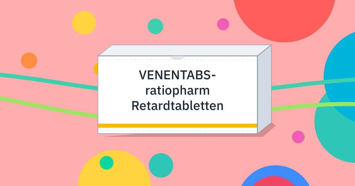 Symbolbild: Packung mit der Aufschrift VENENTABS-ratiopharm Retardtabletten (PZN 06680763) – Verfügbarkeit und Bezug in Apotheken in Frankfurt am Main