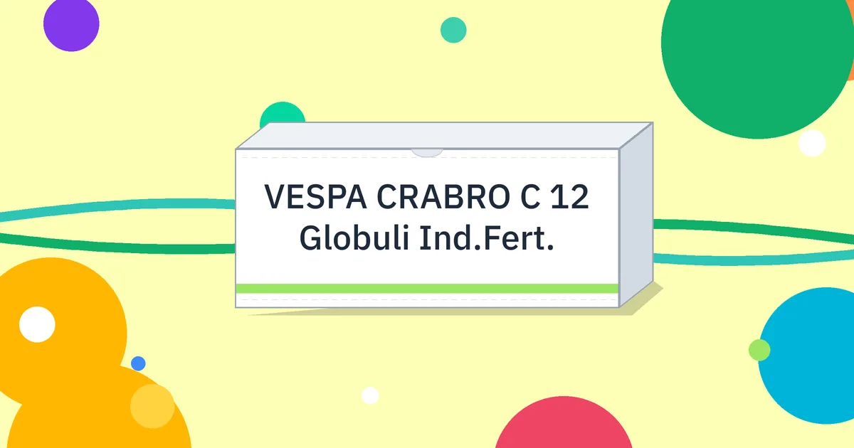 Symbolbild: Packung mit der Aufschrift VESPA CRABRO C 12 Globuli Ind.Fert. (PZN 17666246) – Verfügbarkeit und Bezug in Apotheken in Frankfurt am Main