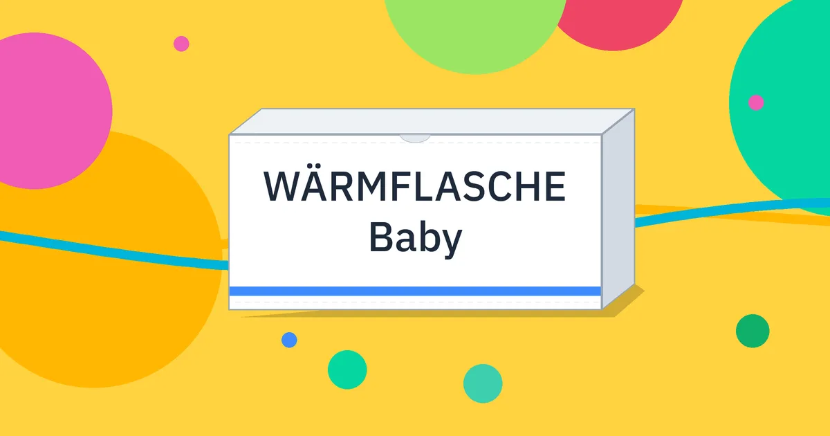 Symbolbild: Packung mit der Aufschrift WÄRMFLASCHE Baby (PZN 01979210) – Verfügbarkeit und Bezug in Apotheken in Frankfurt am Main