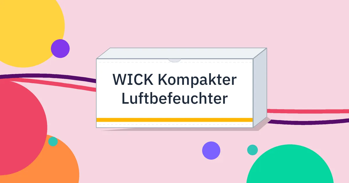 Symbolbild: Packung mit der Aufschrift WICK Kompakter Luftbefeuchter (PZN 17982007) – Verfügbarkeit und Bezug in Apotheken in Frankfurt am Main