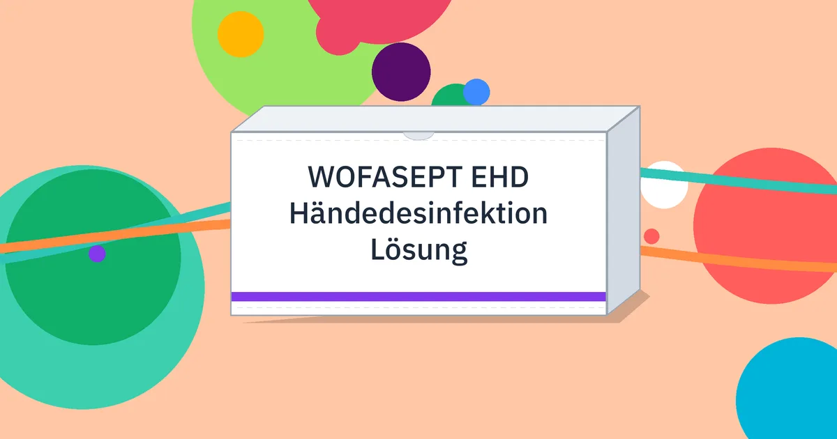 Symbolbild: Packung mit der Aufschrift WOFASEPT EHD Händedesinfektion Lösung (PZN 18672680) – Verfügbarkeit und Bezug in Apotheken in Frankfurt am Main