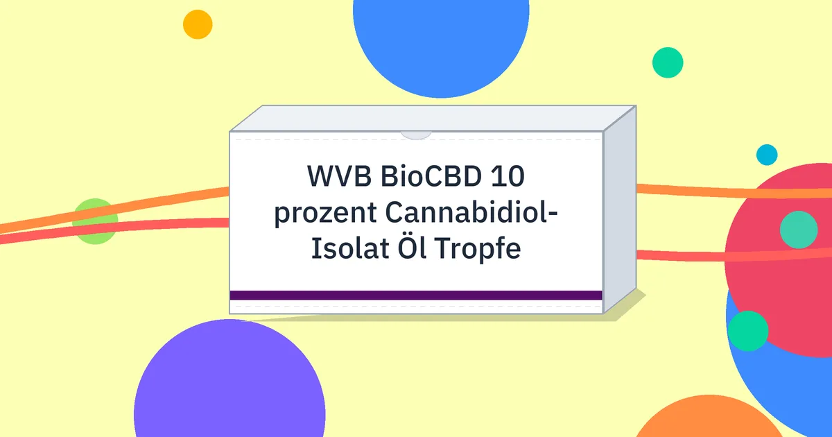 Symbolbild: Packung mit der Aufschrift WVB BioCBD 10 prozent Cannabidiol-Isolat Öl Tropfe (PZN 16131690) – Verfügbarkeit und Bezug in Apotheken in Frankfurt am Main