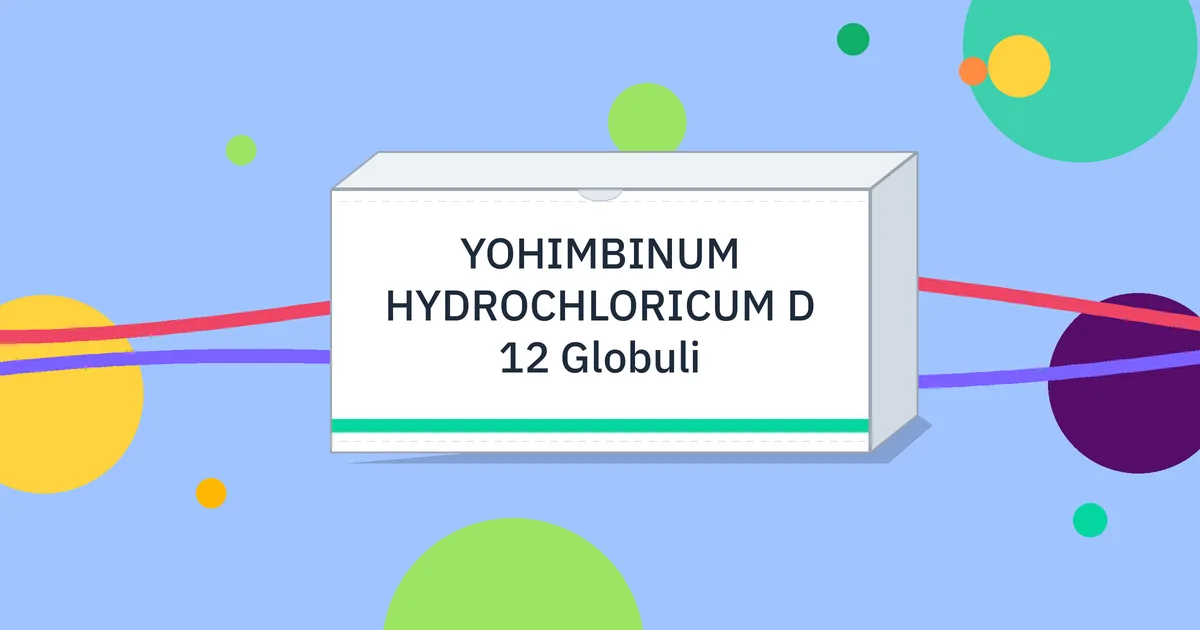 Symbolbild: Packung mit der Aufschrift YOHIMBINUM HYDROCHLORICUM D 12 Globuli (PZN 16694766) – Verfügbarkeit und Bezug in Apotheken in Frankfurt am Main