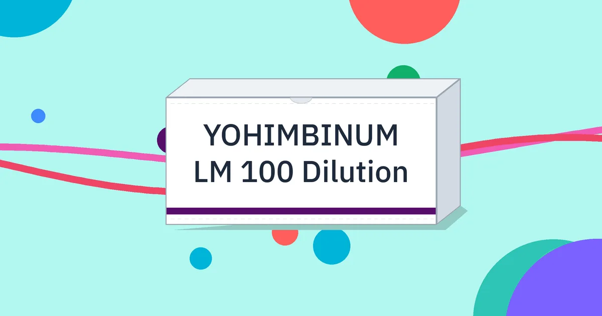 Symbolbild: Packung mit der Aufschrift YOHIMBINUM LM 100 Dilution (PZN 13286564) – Verfügbarkeit und Bezug in Apotheken in Frankfurt am Main