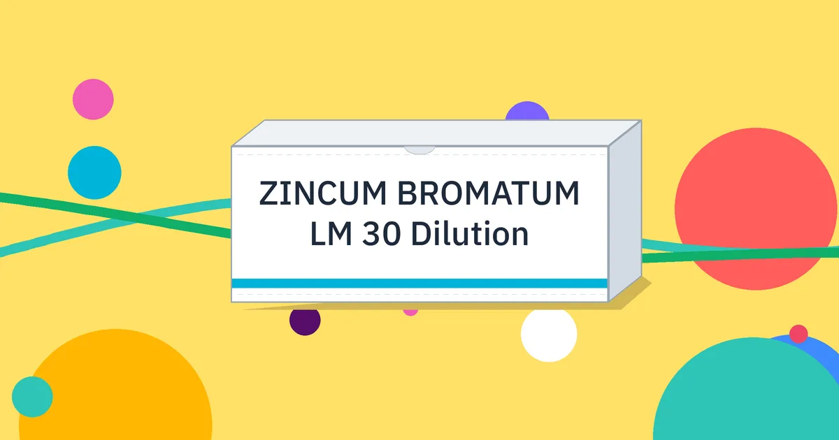Symbolbild: Packung mit der Aufschrift ZINCUM BROMATUM LM 30 Dilution (PZN 13291803) – Verfügbarkeit und Bezug in Apotheken in Frankfurt am Main