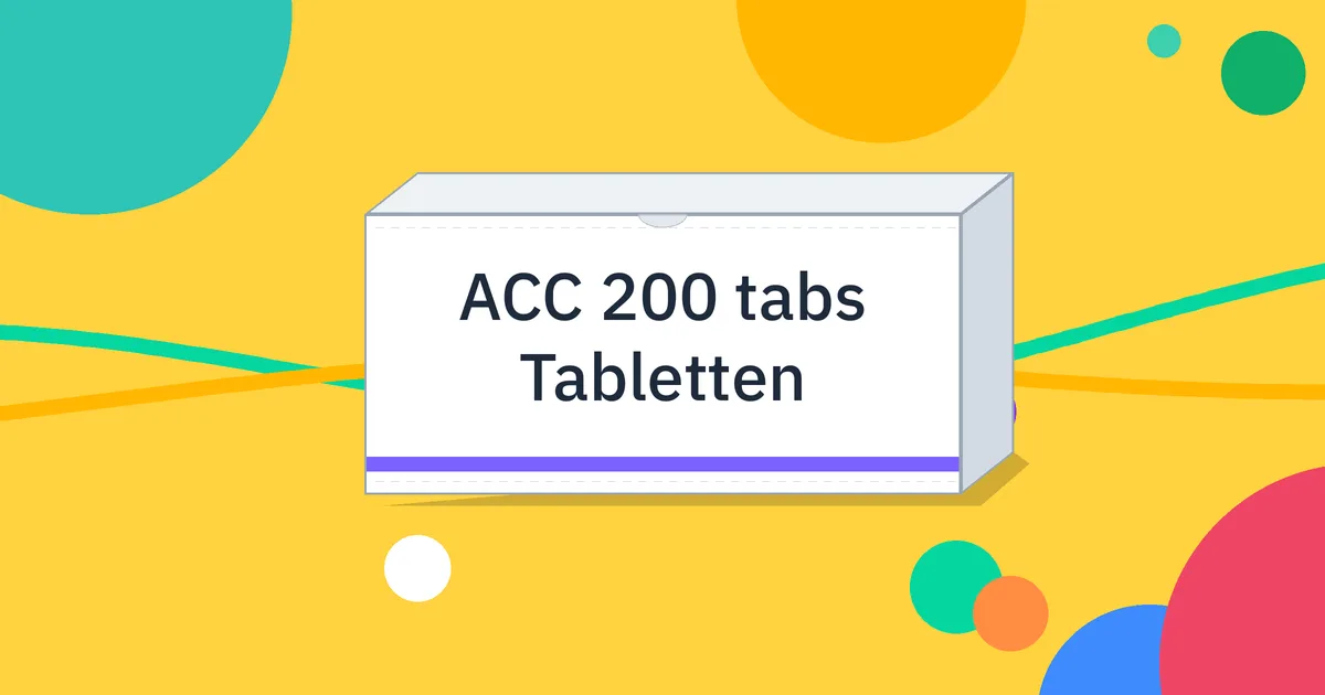 Symbolbild: Packung mit der Aufschrift ACC 200 tabs Tabletten (PZN 00451122) – Verfügbarkeit und Bezug in Apotheken in Frankfurt am Main