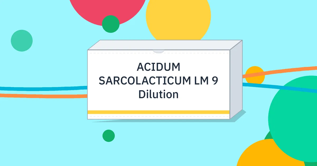 Symbolbild: Packung mit der Aufschrift ACIDUM SARCOLACTICUM LM 9 Dilution (PZN 13282804) – Verfügbarkeit und Bezug in Apotheken in Frankfurt am Main