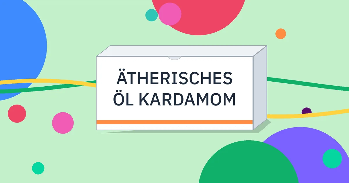 Symbolbild: Packung mit der Aufschrift ÄTHERISCHES ÖL KARDAMOM (PZN 20027047) – Verfügbarkeit und Bezug in Apotheken in Frankfurt am Main