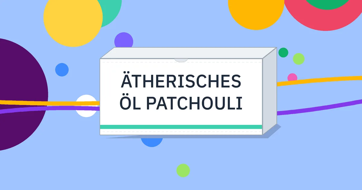 Symbolbild: Packung mit der Aufschrift ÄTHERISCHES ÖL PATCHOULI (PZN 01236940) – Verfügbarkeit und Bezug in Apotheken in Frankfurt am Main