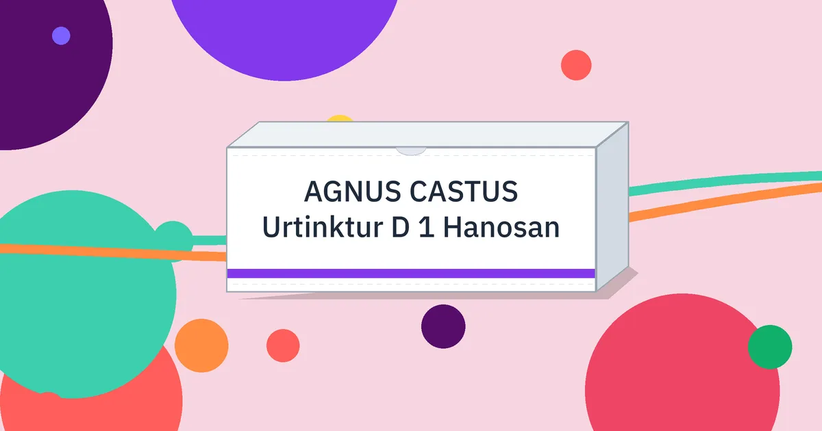 Symbolbild: Packung mit der Aufschrift AGNUS CASTUS Urtinktur D 1 Hanosan (PZN 07431068) – Verfügbarkeit und Bezug in Apotheken in Frankfurt am Main