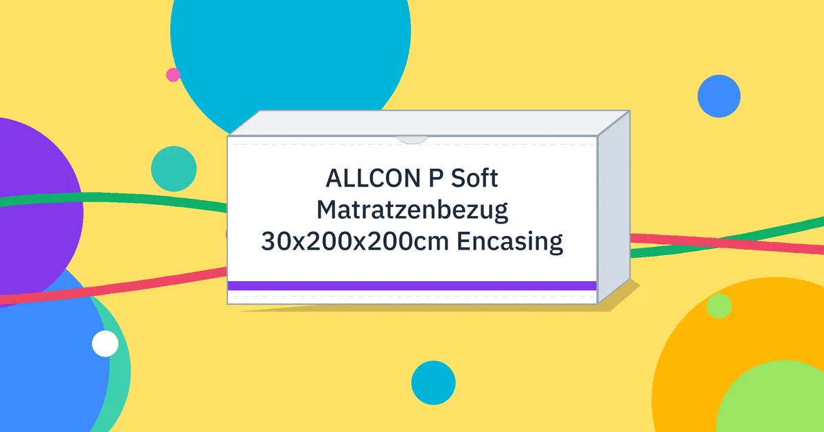 Symbolbild: Packung mit der Aufschrift ALLCON P Soft Matratzenbezug 30x200x200cm Encasing (PZN 20347881) – Verfügbarkeit und Bezug in Apotheken in Frankfurt am Main