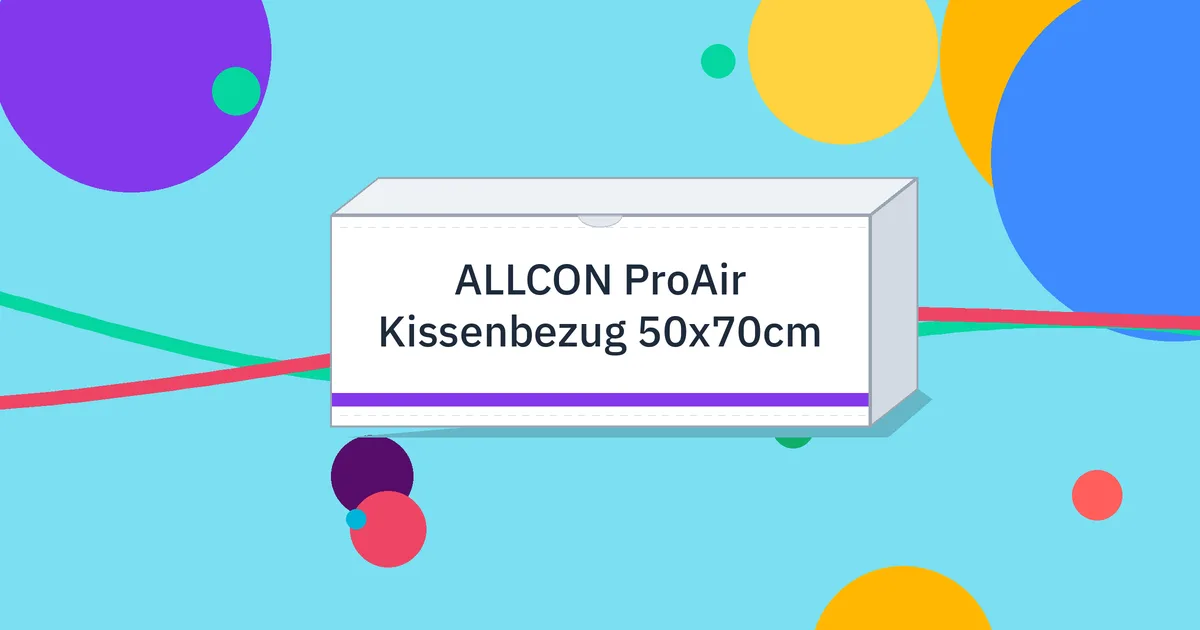 Symbolbild: Packung mit der Aufschrift ALLCON ProAir Kissenbezug 50x70cm (PZN 02064949) – Verfügbarkeit und Bezug in Apotheken in Frankfurt am Main