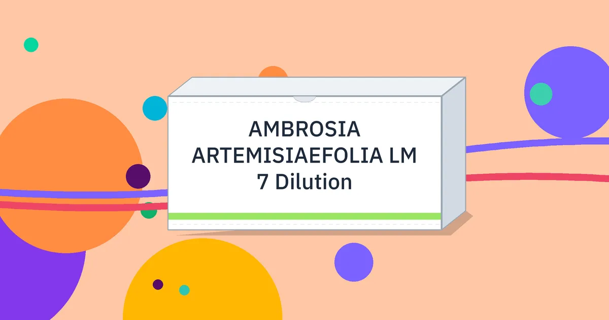 Symbolbild: Packung mit der Aufschrift AMBROSIA ARTEMISIAEFOLIA LM 7 Dilution (PZN 13318028) – Verfügbarkeit und Bezug in Apotheken in Frankfurt am Main