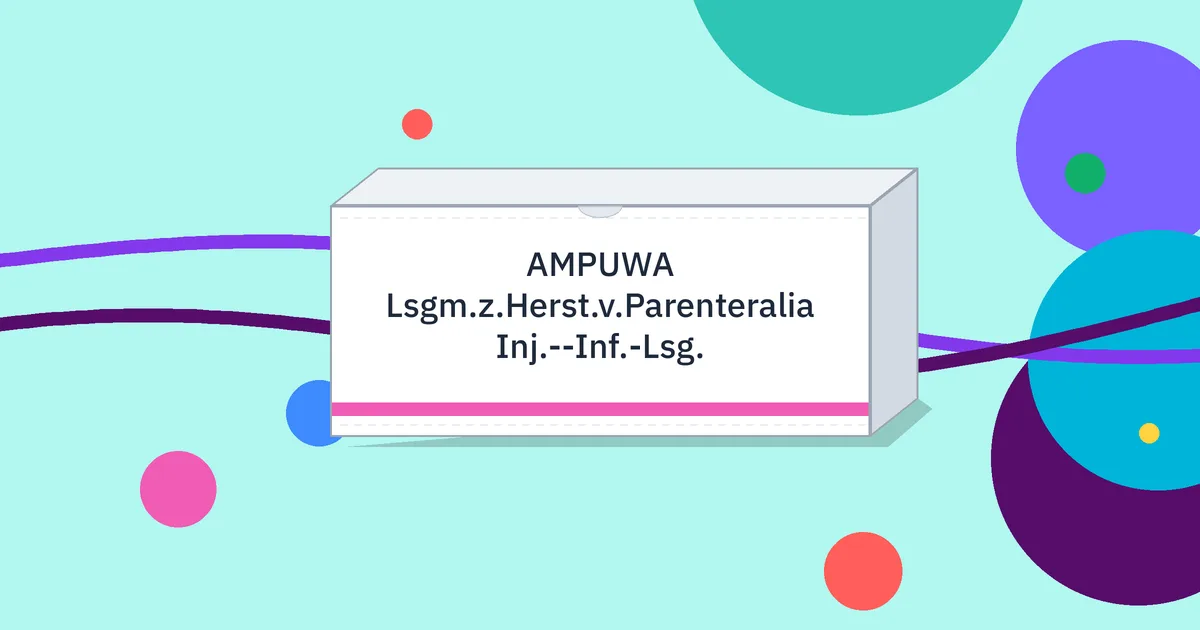 Symbolbild: Packung mit der Aufschrift AMPUWA Lsgm.z.Herst.v.Parenteralia Inj.--Inf.-Lsg. (PZN 09235555) – Verfügbarkeit und Bezug in Apotheken in Frankfurt am Main