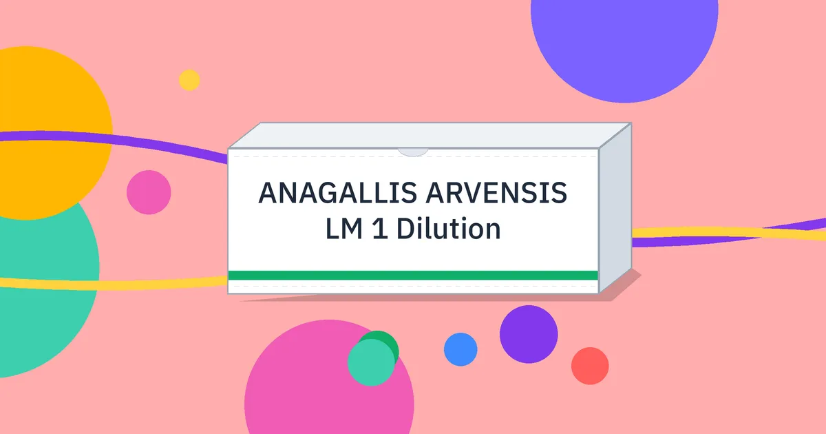 Symbolbild: Packung mit der Aufschrift ANAGALLIS ARVENSIS LM 1 Dilution (PZN 13327731) – Verfügbarkeit und Bezug in Apotheken in Frankfurt am Main
