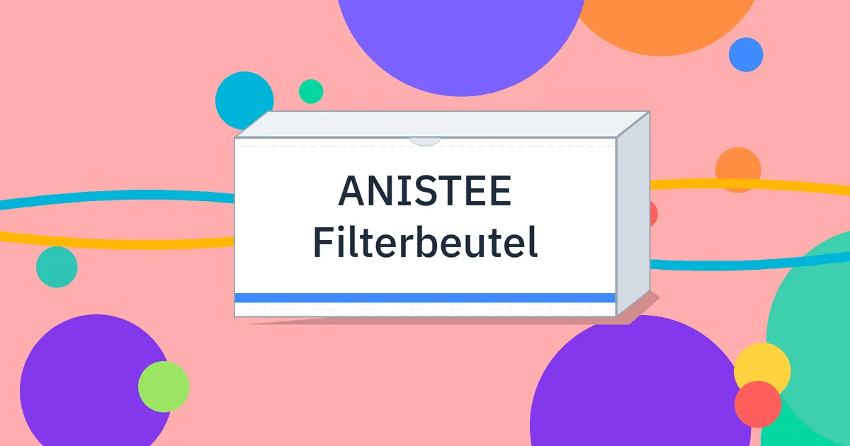 Symbolbild: Packung mit der Aufschrift ANISTEE Filterbeutel (PZN 01244709) – Verfügbarkeit und Bezug in Apotheken in Frankfurt am Main