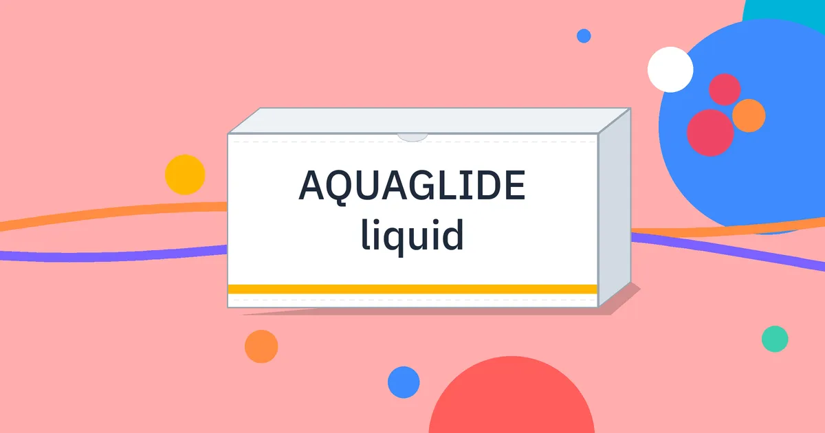 Symbolbild: Packung mit der Aufschrift AQUAGLIDE liquid (PZN 14413444) – Verfügbarkeit und Bezug in Apotheken in Frankfurt am Main