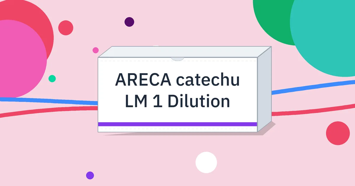 Symbolbild: Packung mit der Aufschrift ARECA catechu LM 1 Dilution (PZN 13388170) – Verfügbarkeit und Bezug in Apotheken in Frankfurt am Main