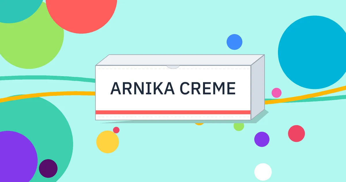 Symbolbild: Packung mit der Aufschrift ARNIKA CREME (PZN 08817841) – Verfügbarkeit und Bezug in Apotheken in Frankfurt am Main