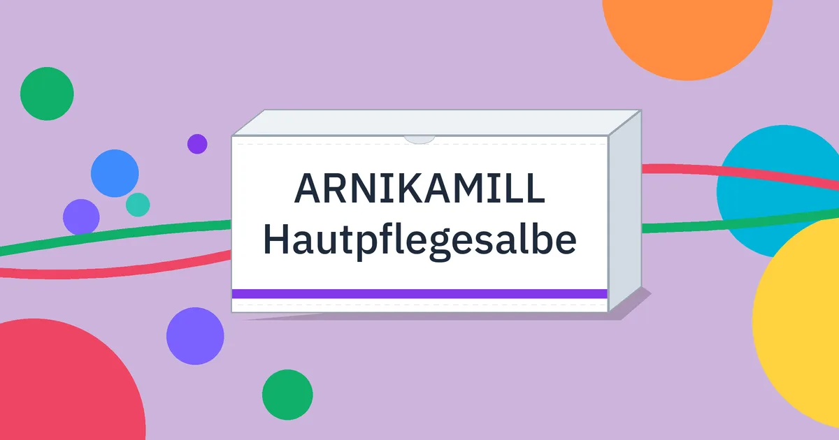Symbolbild: Packung mit der Aufschrift ARNIKAMILL Hautpflegesalbe (PZN 14817242) – Verfügbarkeit und Bezug in Apotheken in Frankfurt am Main