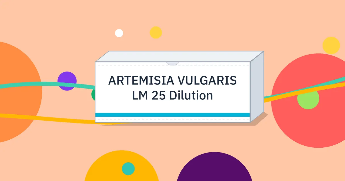 Symbolbild: Packung mit der Aufschrift ARTEMISIA VULGARIS LM 25 Dilution (PZN 12780397) – Verfügbarkeit und Bezug in Apotheken in Frankfurt am Main