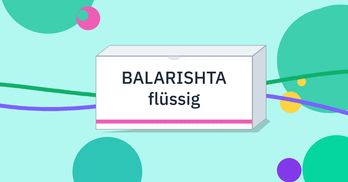 Symbolbild: Packung mit der Aufschrift BALARISHTA flüssig (PZN 07225340) – Verfügbarkeit und Bezug in Apotheken in Frankfurt am Main