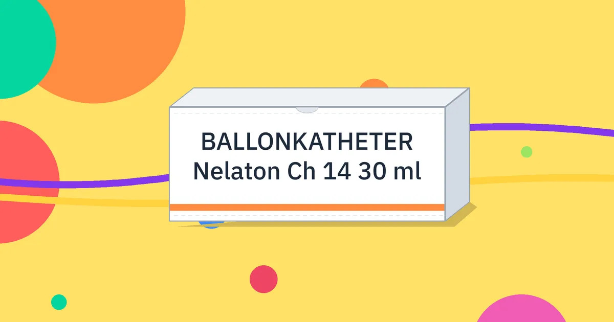 Symbolbild: Packung mit der Aufschrift BALLONKATHETER Nelaton Ch 14 30 ml (PZN 00181935) – Verfügbarkeit und Bezug in Apotheken in Frankfurt am Main