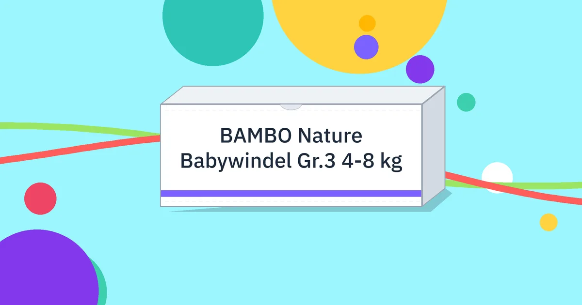 Symbolbild: Packung mit der Aufschrift BAMBO Nature Babywindel Gr.3 4-8 kg (PZN 15416781) – Verfügbarkeit und Bezug in Apotheken in Frankfurt am Main