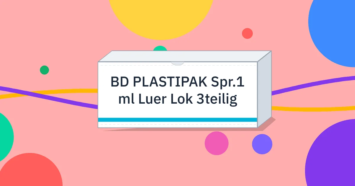 Symbolbild: Packung mit der Aufschrift BD PLASTIPAK Spr.1 ml Luer Lok 3teilig (PZN 01319181) – Verfügbarkeit und Bezug in Apotheken in Frankfurt am Main