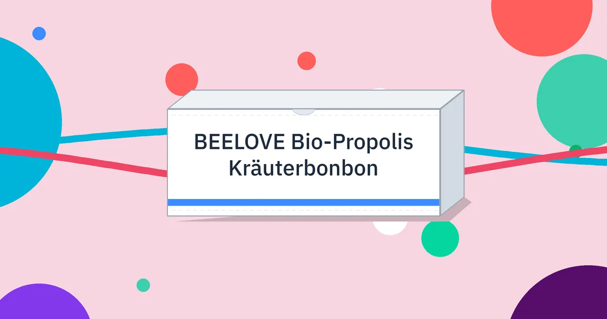 Symbolbild: Packung mit der Aufschrift BEELOVE Bio-Propolis Kräuterbonbon (PZN 19153864) – Verfügbarkeit und Bezug in Apotheken in Frankfurt am Main