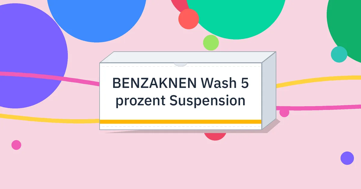 Symbolbild: Packung mit der Aufschrift BENZAKNEN Wash 5 prozent Suspension (PZN 09206298) – Verfügbarkeit und Bezug in Apotheken in Frankfurt am Main