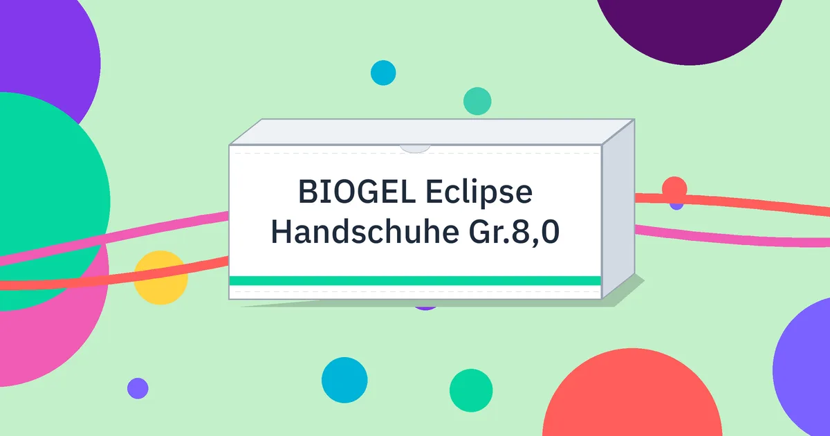 Symbolbild: Packung mit der Aufschrift BIOGEL Eclipse Handschuhe Gr.8,0 (PZN 04764929) – Verfügbarkeit und Bezug in Apotheken in Frankfurt am Main