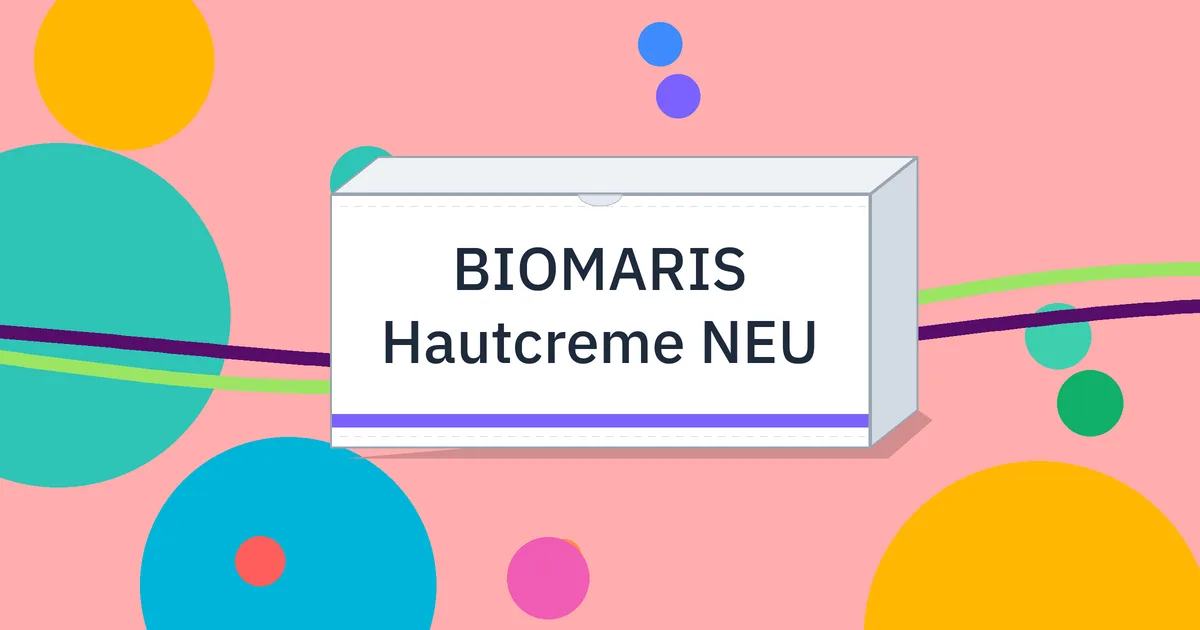 Symbolbild: Packung mit der Aufschrift BIOMARIS Hautcreme NEU (PZN 15877743) – Verfügbarkeit und Bezug in Apotheken in Frankfurt am Main