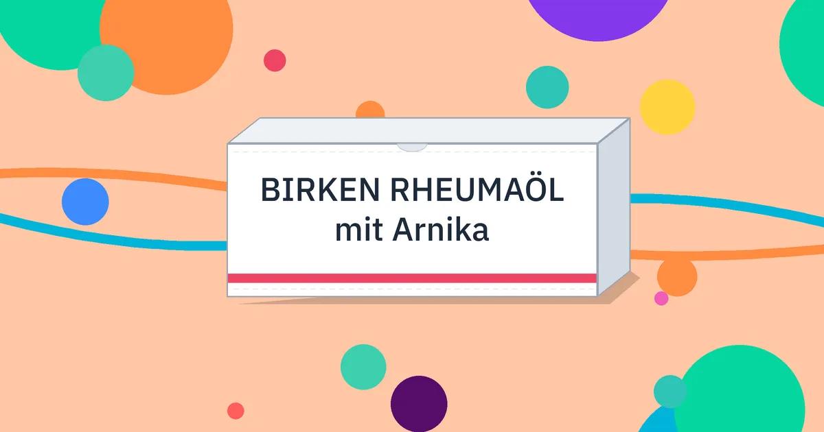 Symbolbild: Packung mit der Aufschrift BIRKEN RHEUMAÖL mit Arnika (PZN 01753701) – Verfügbarkeit und Bezug in Apotheken in Frankfurt am Main