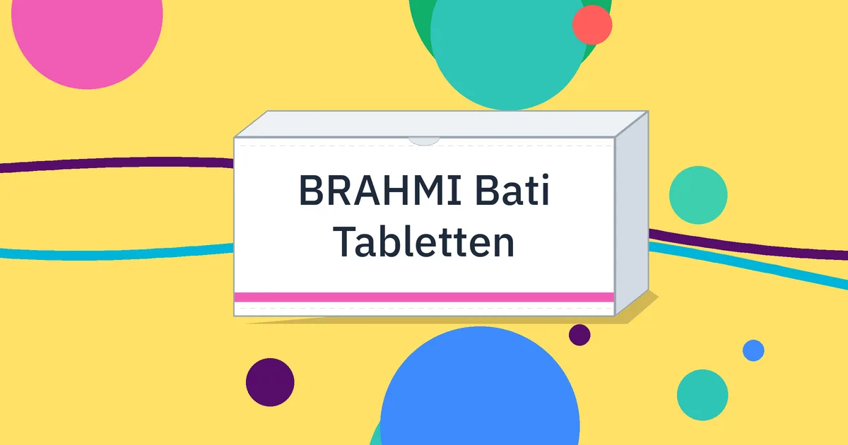 Symbolbild: Packung mit der Aufschrift BRAHMI Bati Tabletten (PZN 07226115) – Verfügbarkeit und Bezug in Apotheken in Frankfurt am Main