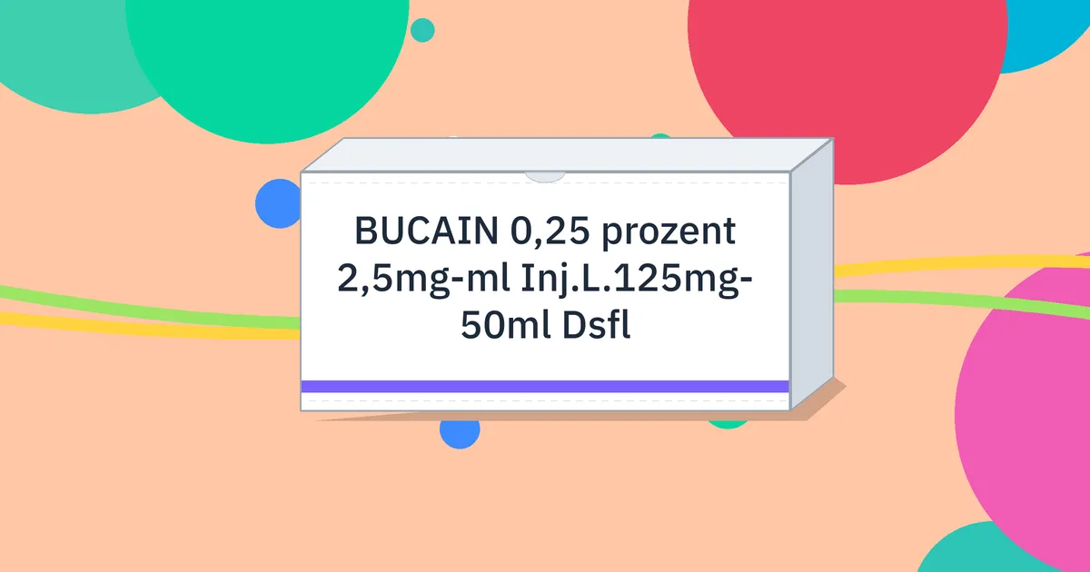 Symbolbild: Packung mit der Aufschrift BUCAIN 0,25 prozent 2,5mg-ml Inj.L.125mg-50ml Dsfl (PZN 11353575) – Verfügbarkeit und Bezug in Apotheken in Frankfurt am Main