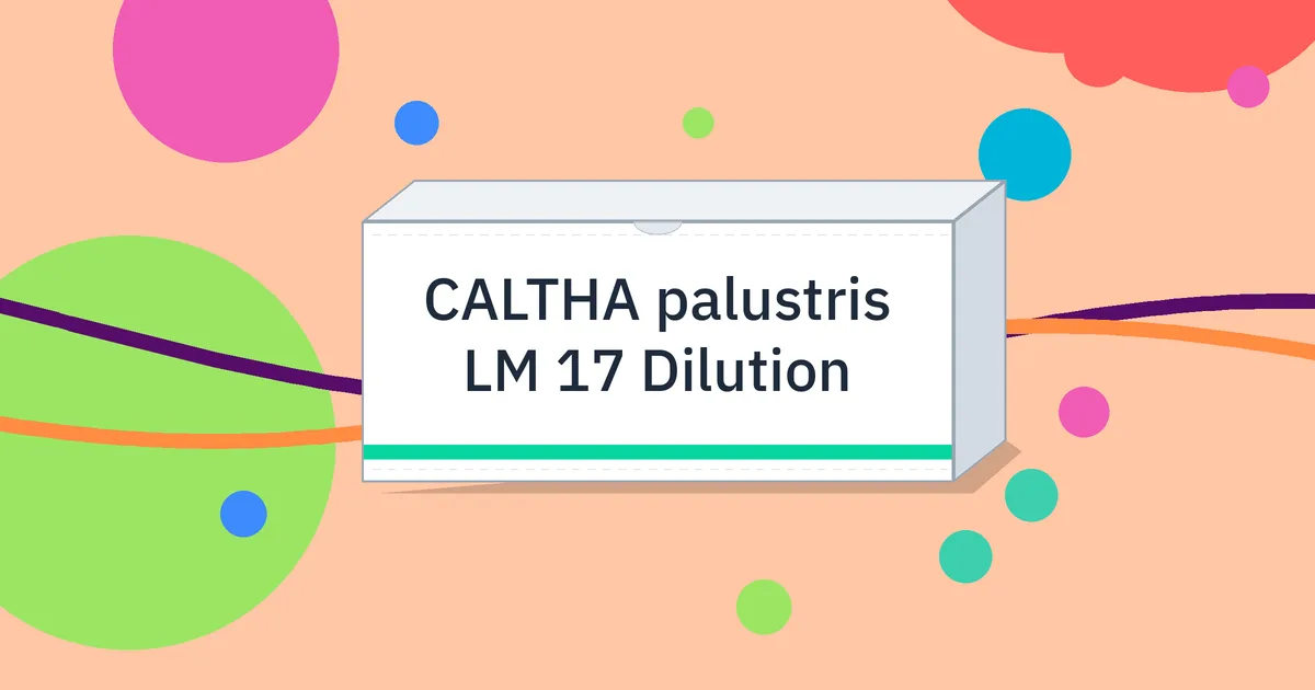 Symbolbild: Packung mit der Aufschrift CALTHA palustris LM 17 Dilution (PZN 13411644) – Verfügbarkeit und Bezug in Apotheken in Frankfurt am Main