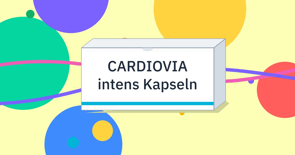 Symbolbild: Packung mit der Aufschrift CARDIOVIA intens Kapseln (PZN 20225221) – Verfügbarkeit und Bezug in Apotheken in Frankfurt am Main