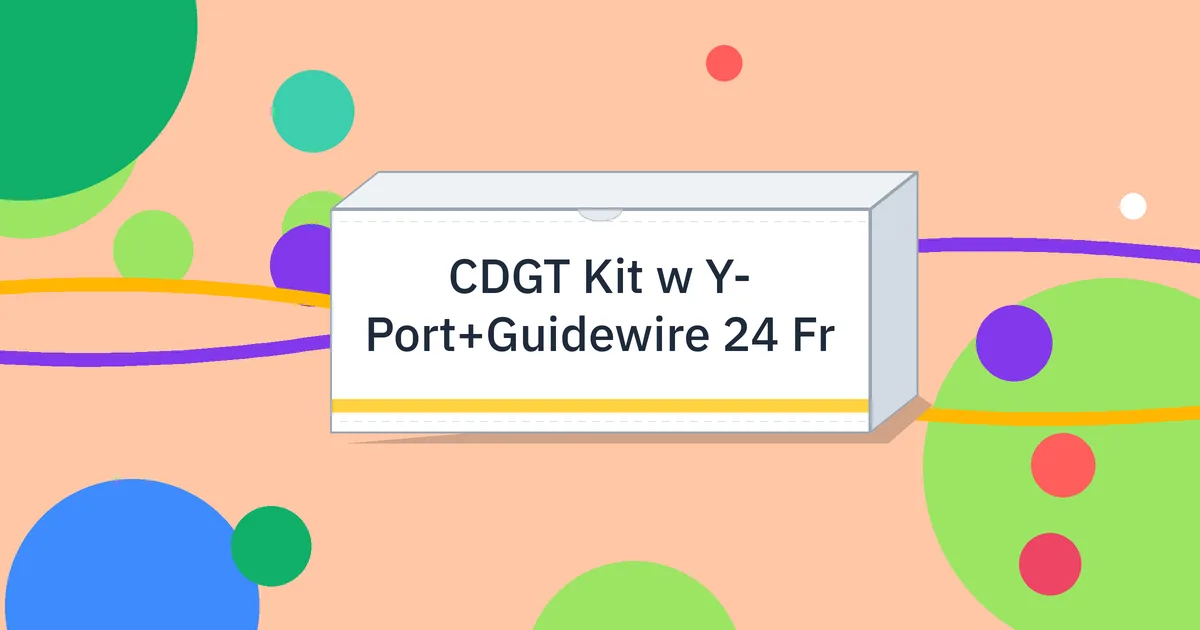 Symbolbild: Packung mit der Aufschrift CDGT Kit w Y-Port+Guidewire 24 Fr (PZN 14344594) – Verfügbarkeit und Bezug in Apotheken in Frankfurt am Main